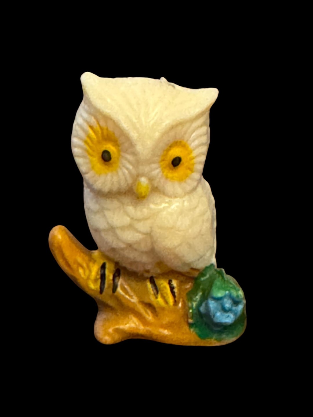Vintage Hard Plastic Miniature Owl Figurine - Etsy
