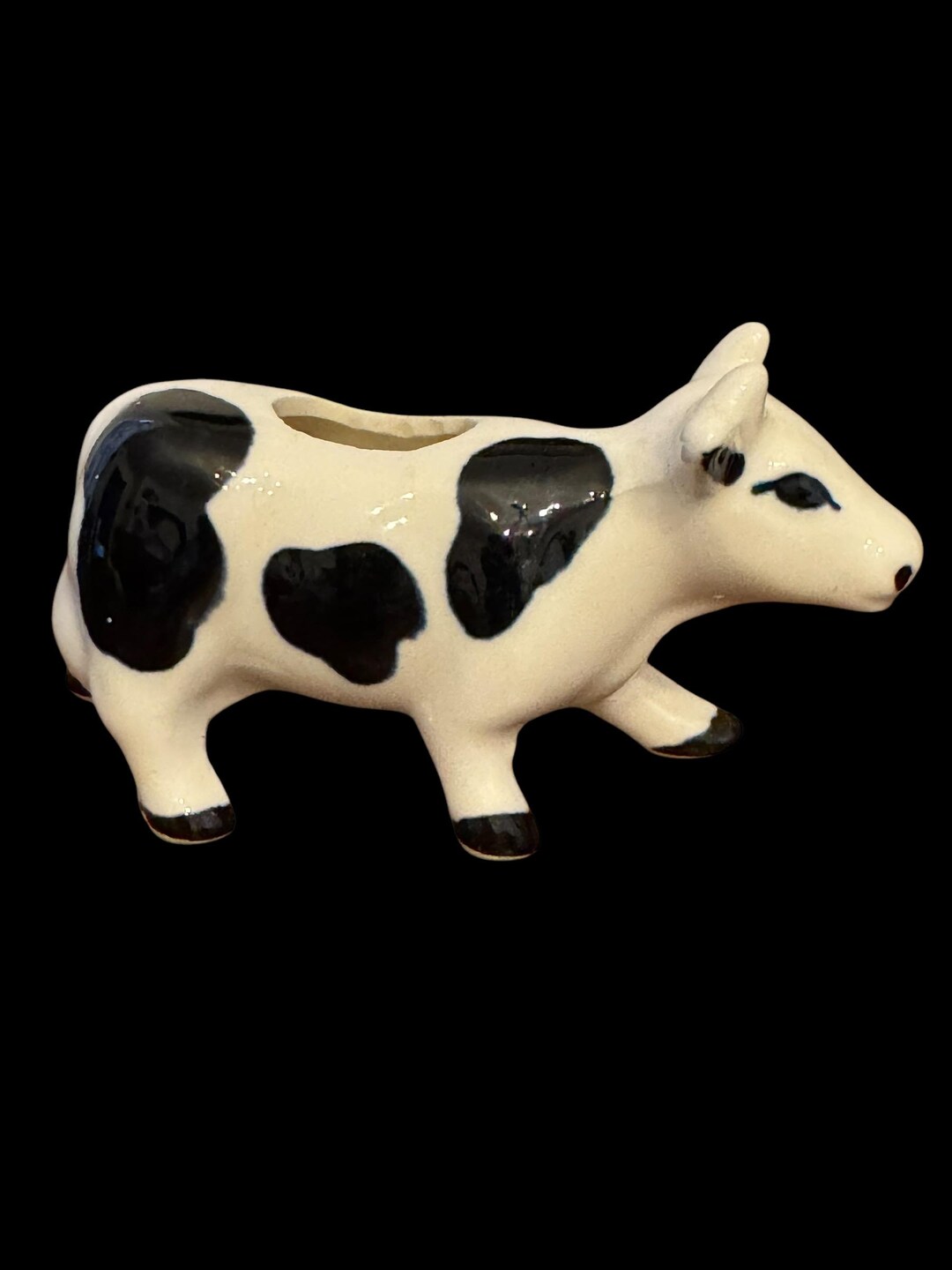 Vintage Cow Toothpick Holder - Etsy