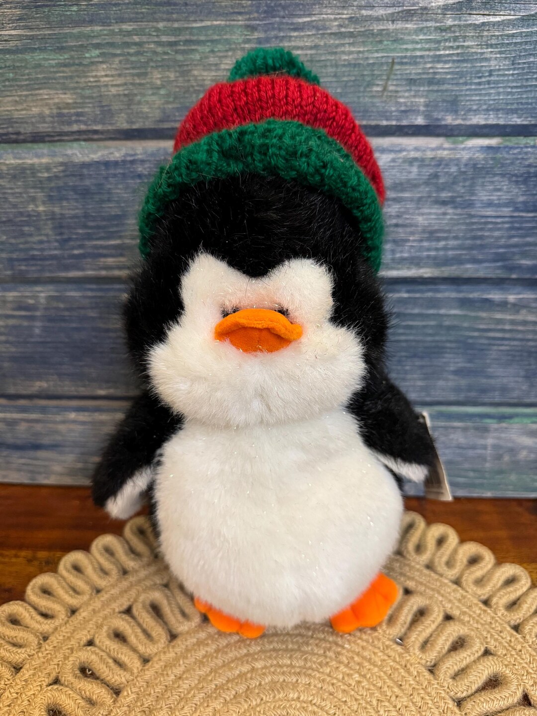 Vintage Ganz Christmas Shimmers Penguin Plush Stuffed Animal Toy - Etsy