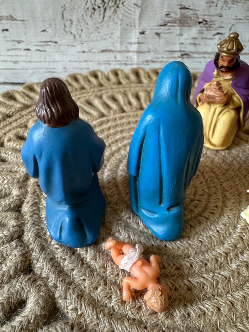 Vintage Plastic West Germany Nativity Figurines - Etsy