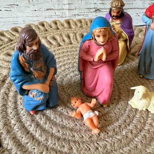Vintage Plastic West Germany Nativity Figurines - Etsy