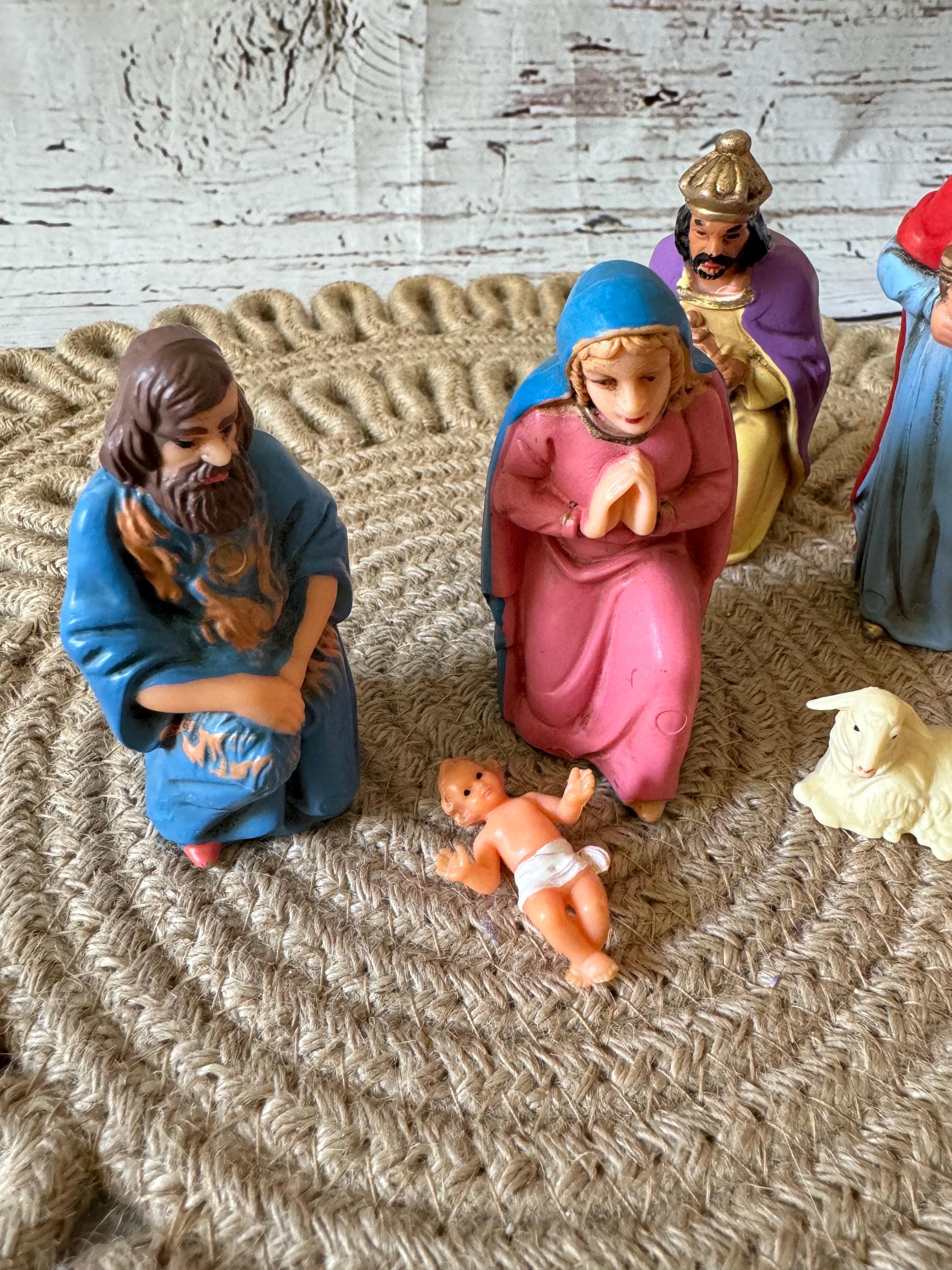 Vintage Plastic West Germany Nativity Figurines - Etsy