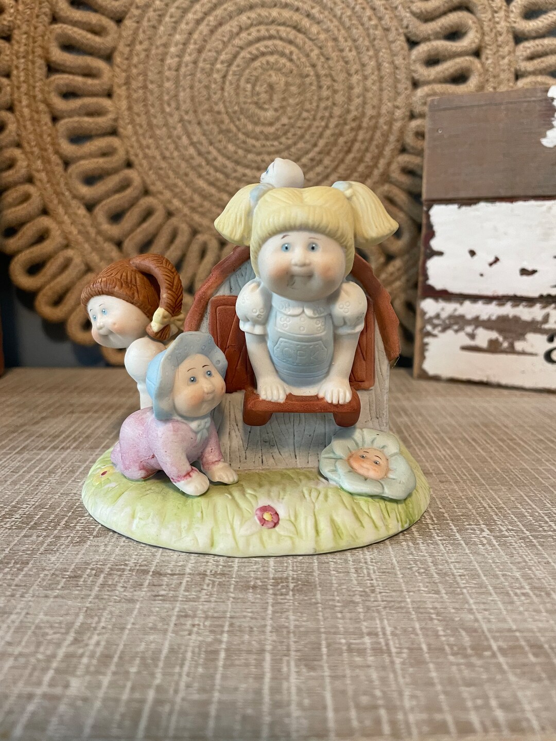 Cabbage Patch Kid Figurine, 1984, Porcelain, Special Thoughts for ...