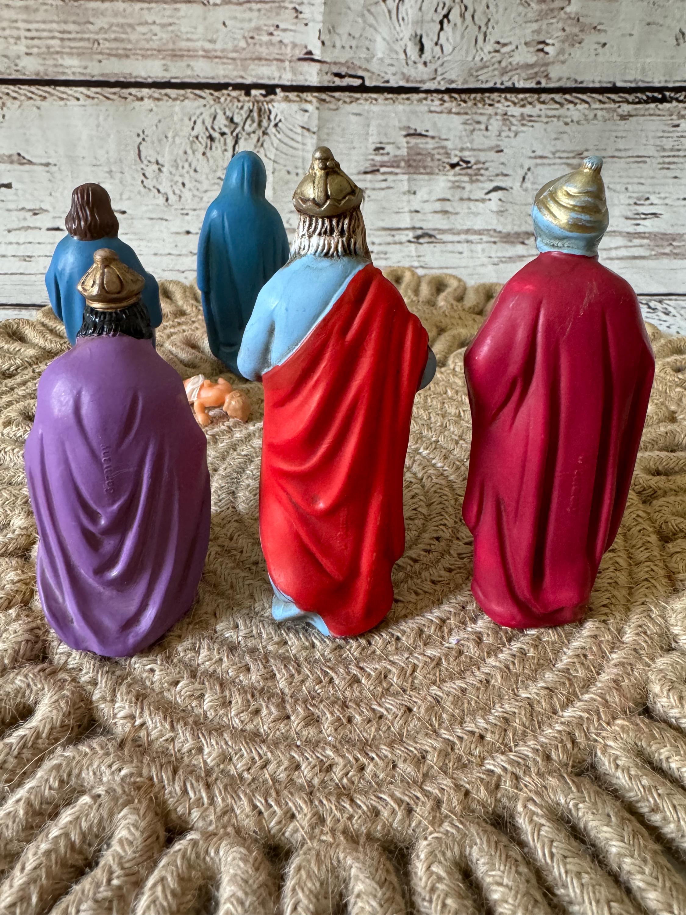 Vintage Plastic West Germany Nativity Figurines - Etsy