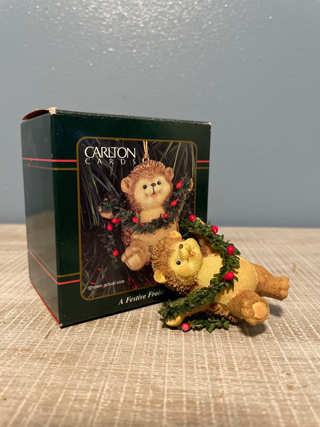 1998 Carlton Cards, Hedgehog Christmas Ornament, a Festive Frolic ...
