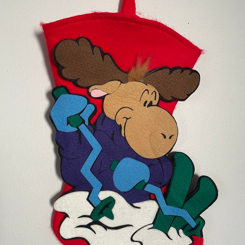 Moose Stocking - Etsy