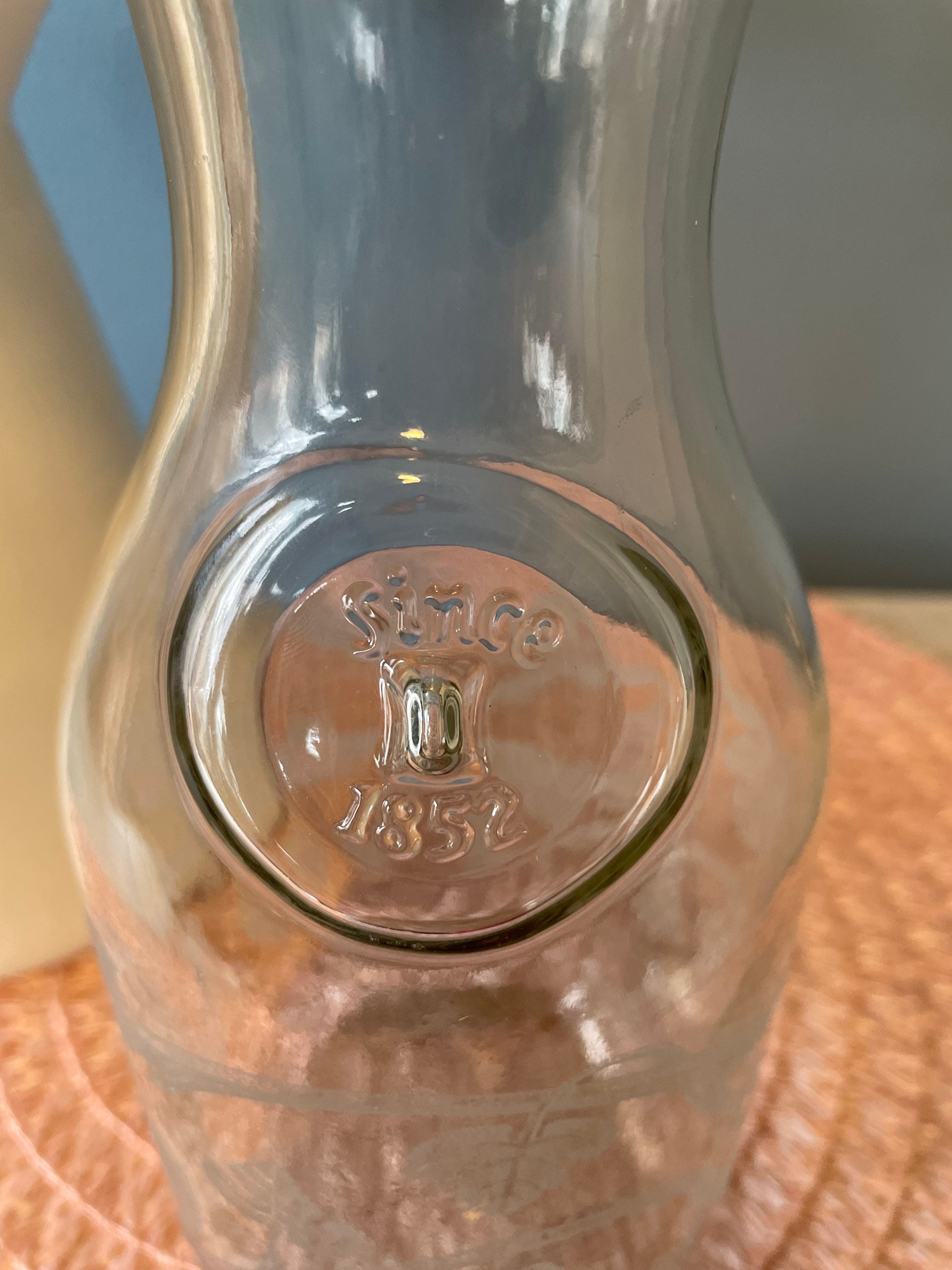 Paul Masson Vineyards Norman Kosarin Etched Birds Glass Wine Carafe 1988 Etsy