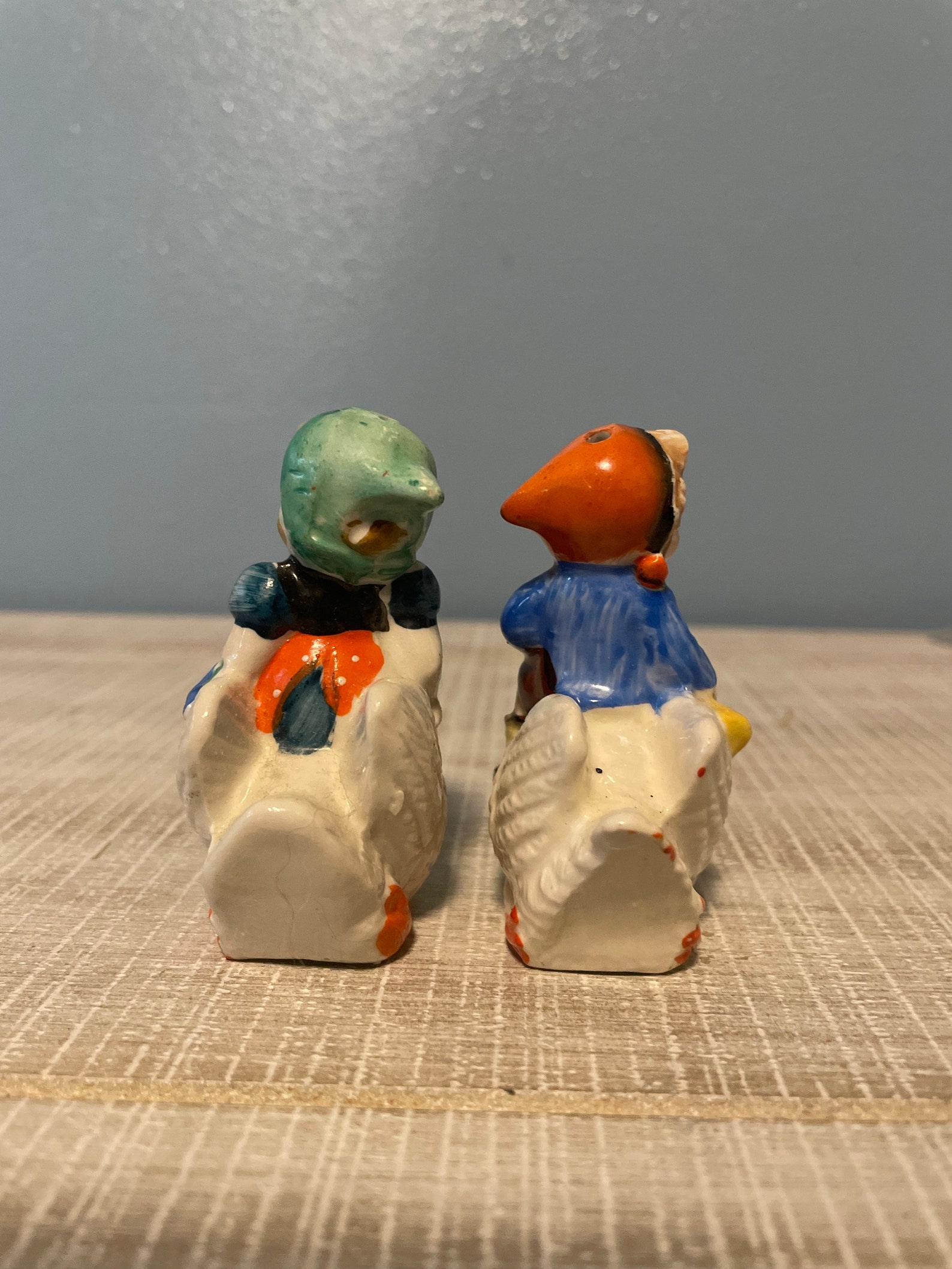 Vintage Made in Japan Swan With Boy and Girl Salt and Pepper - Etsy