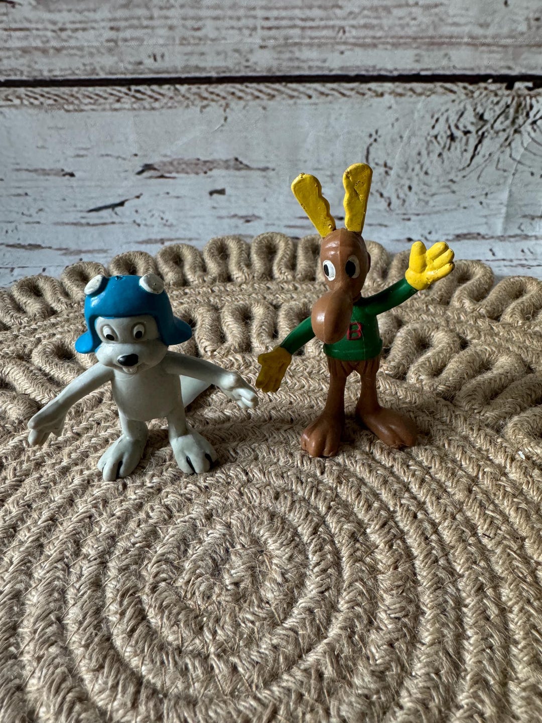 1985 Jesco Rocky Squirrel and Bullwinkle Moose Bendy Flexible Toy - Etsy