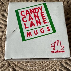 Vintage Santa Claus and Reindeer Coffee Mug Applause, Christmas, Candy ...