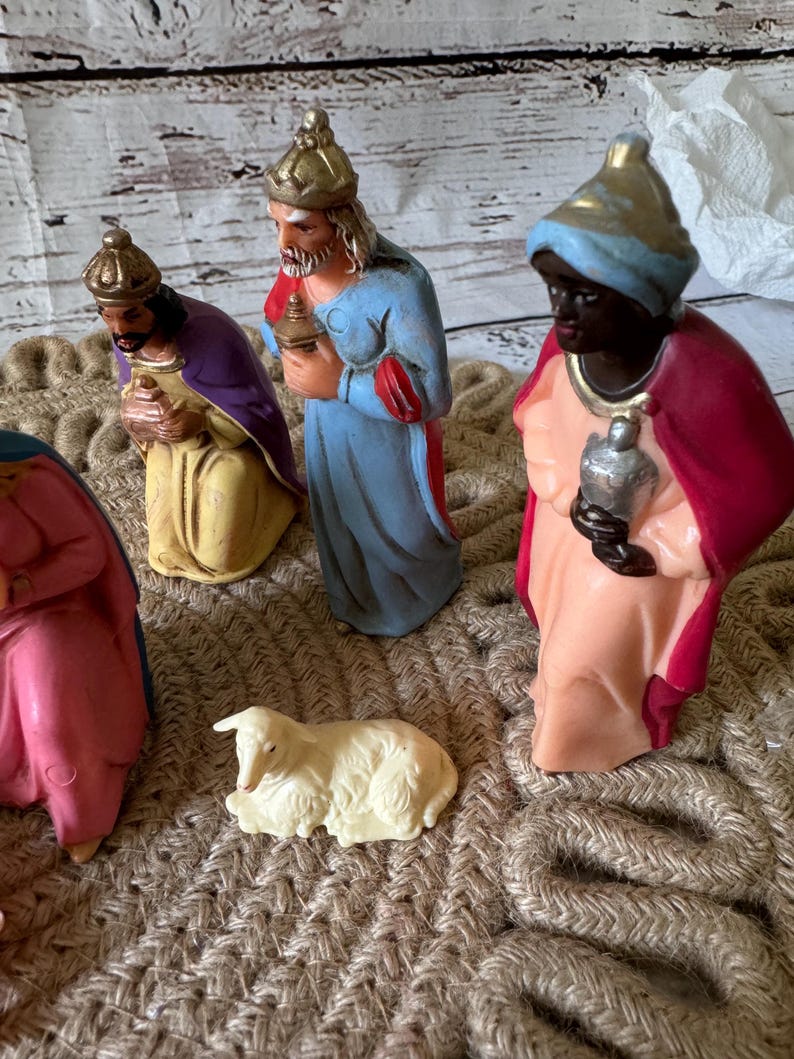 Vintage Plastic West Germany Nativity Figurines - Etsy