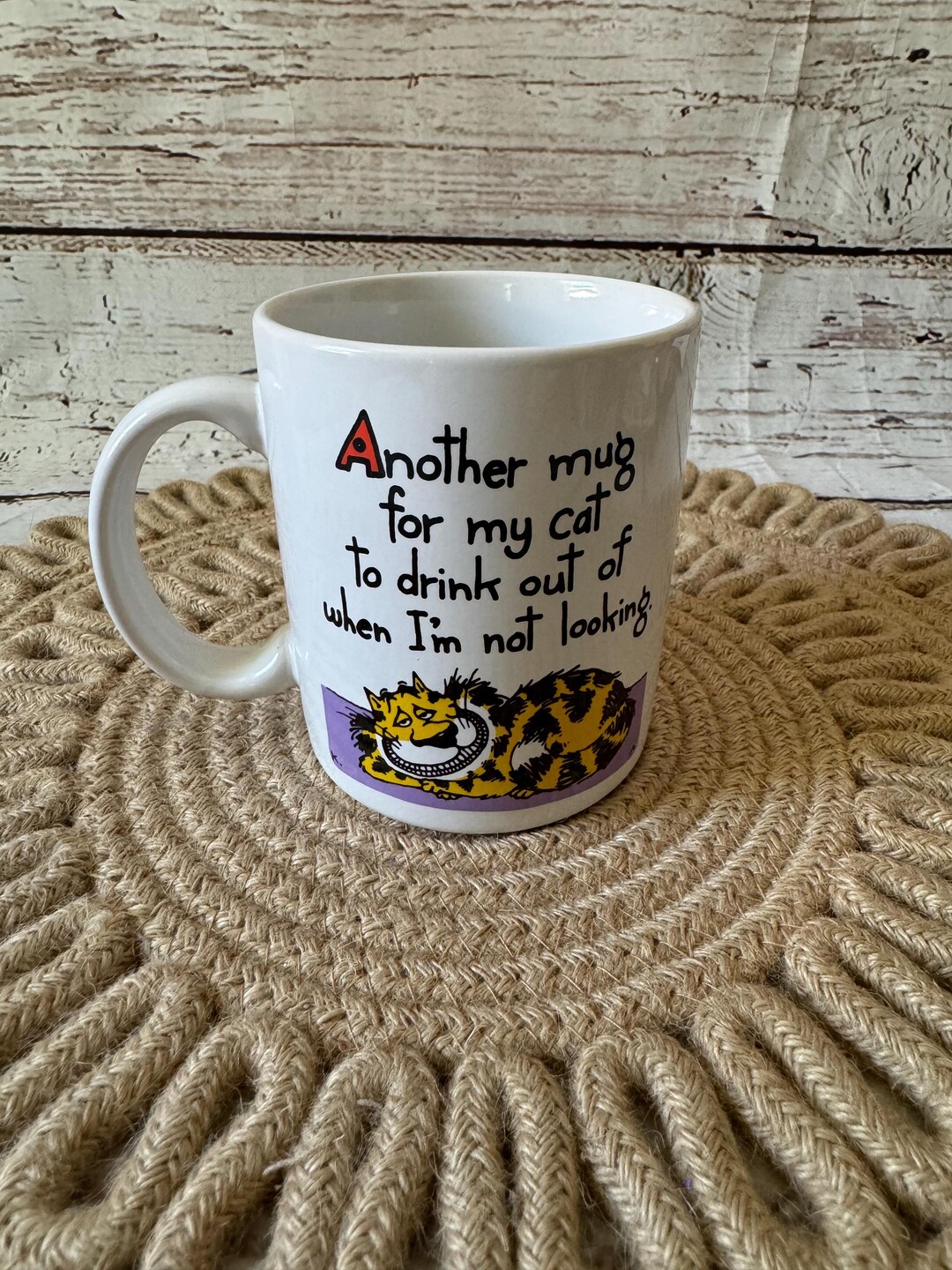 Vintage Shoebox Hallmark Cat Coffee Tea Mug - Etsy