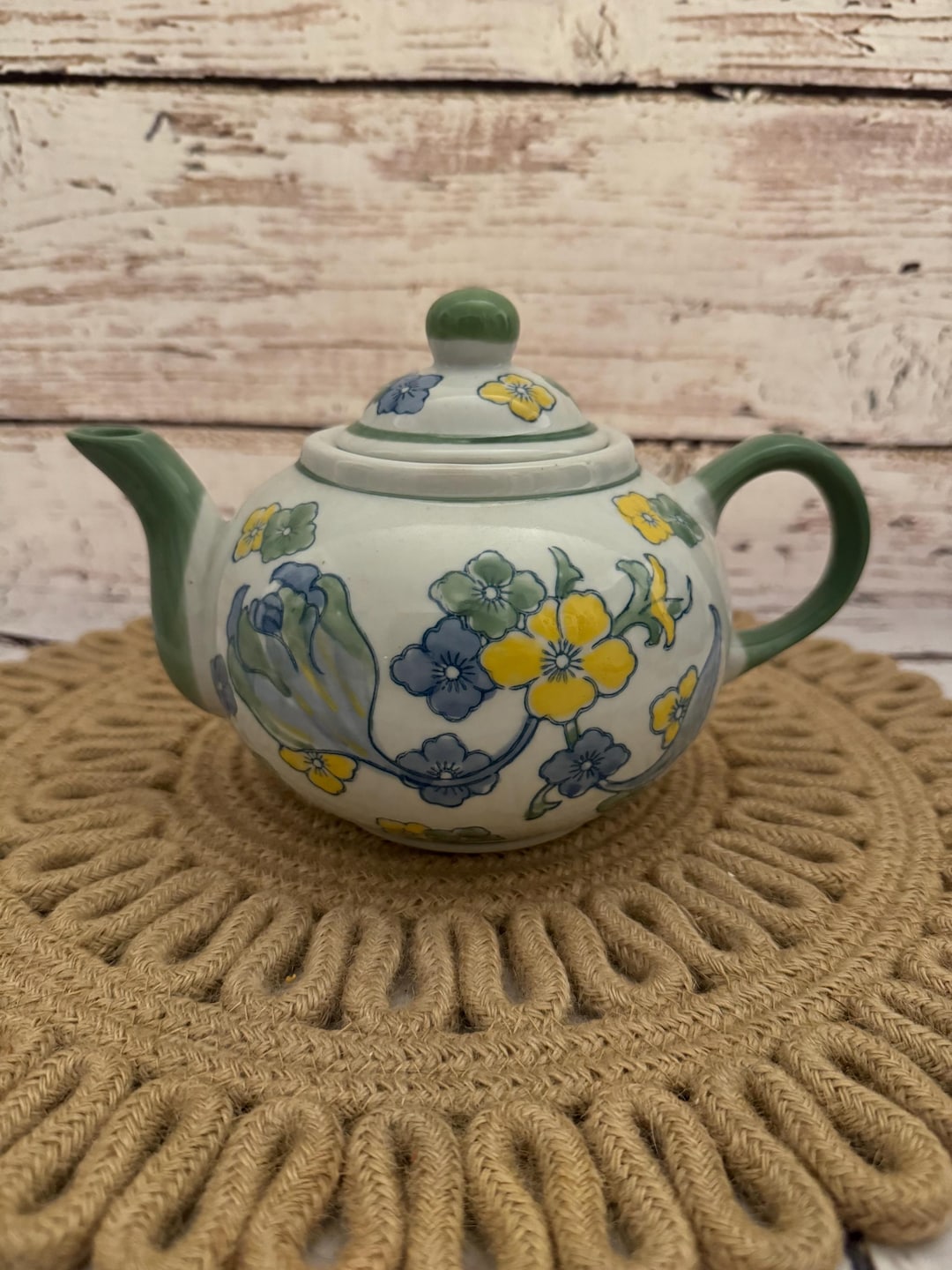 Vintage April Cornell Teapot - Etsy