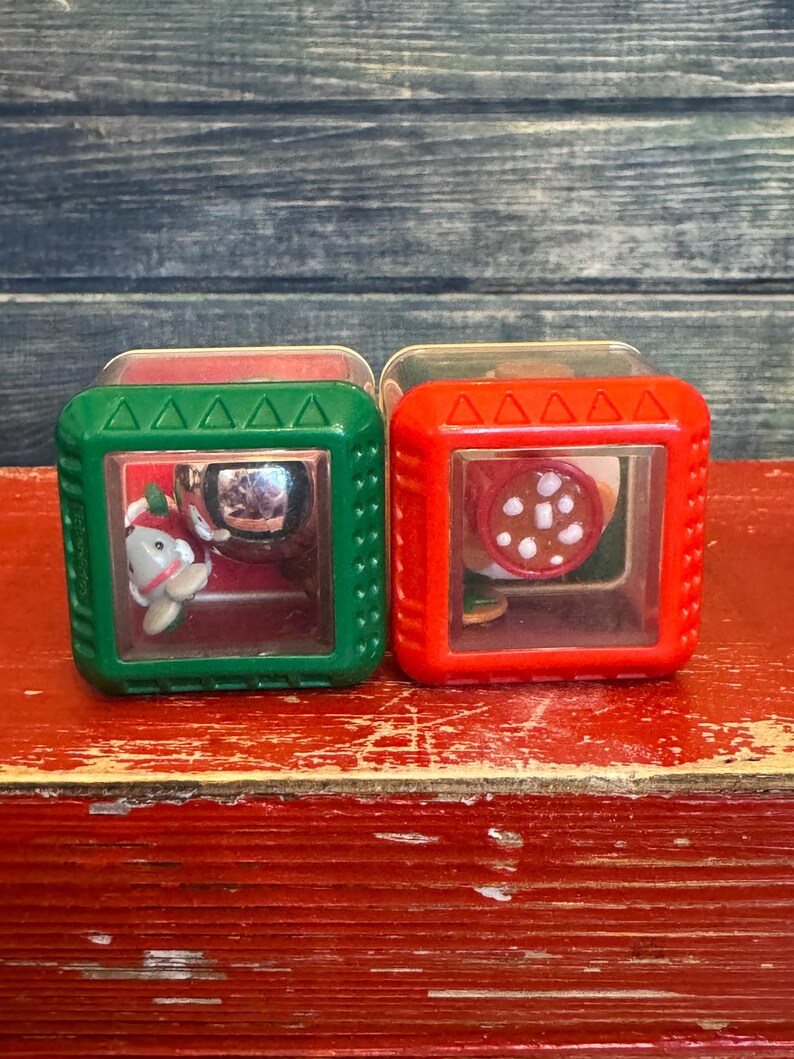Vintage Fisher Price Peek a Boo Christmas Blocks Mouse Mice Hot ...