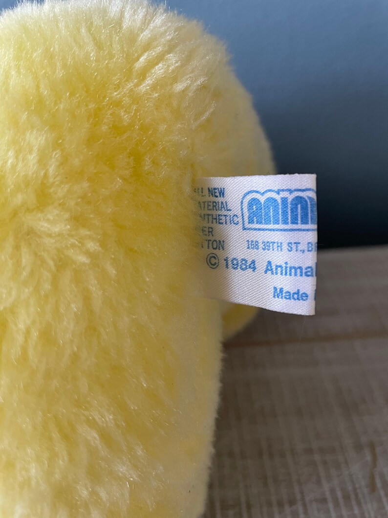 Vintage Plush Easter Bunny Yellow 1984 Animal Toy - Etsy