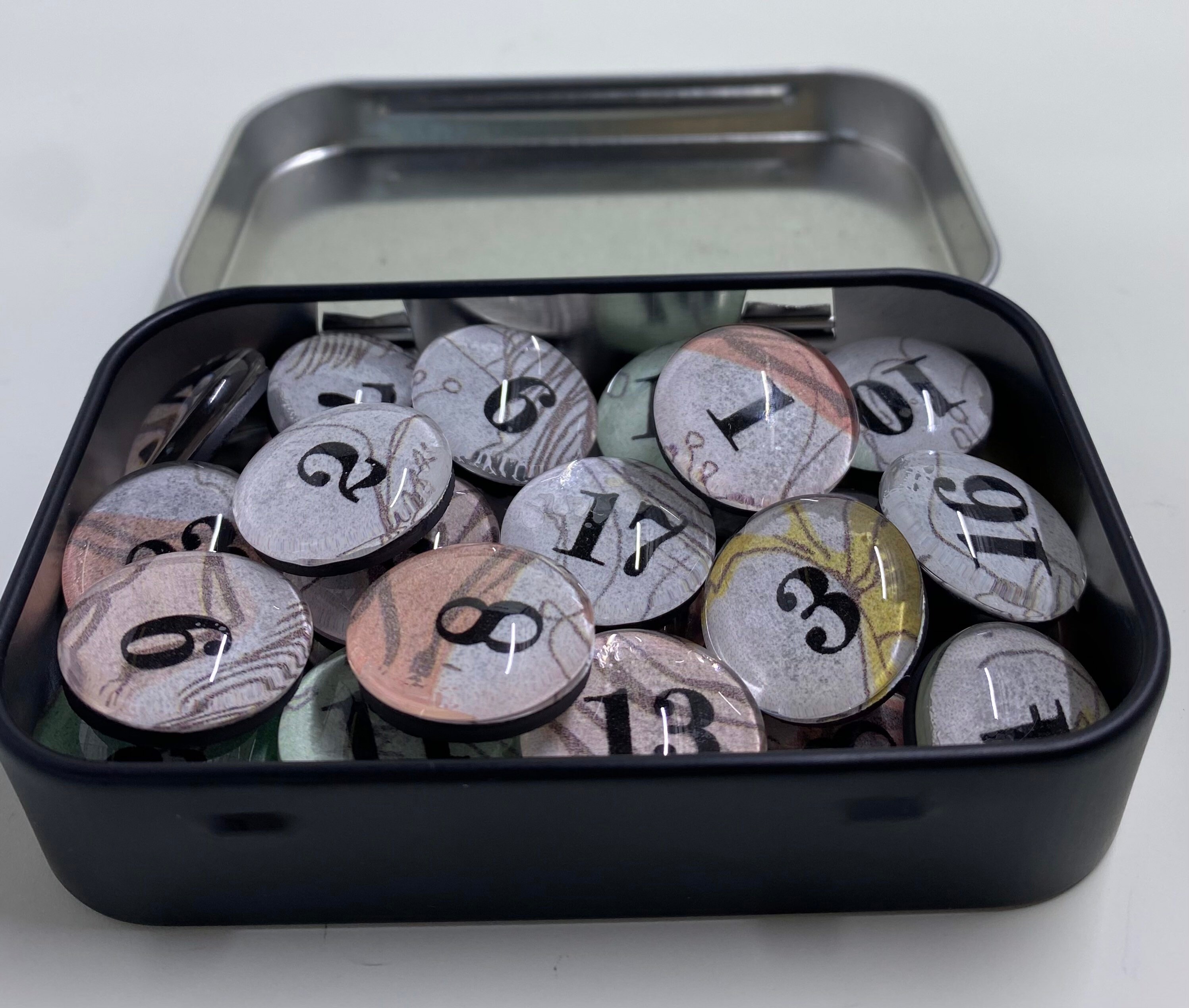 Glass Number Magnets Calendar Magnets Calendar Numbers - Etsy