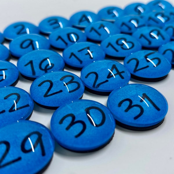Number Magnet - Etsy