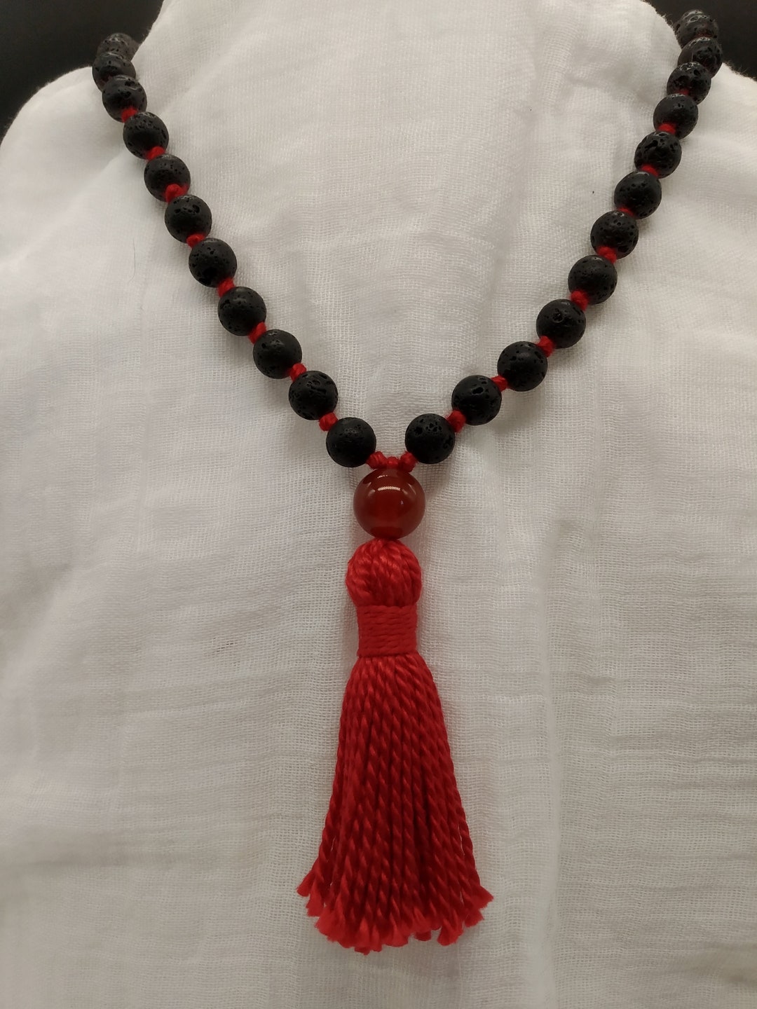 108 Bead Mala. Lava Stone Mala. Meditation Mala - Etsy