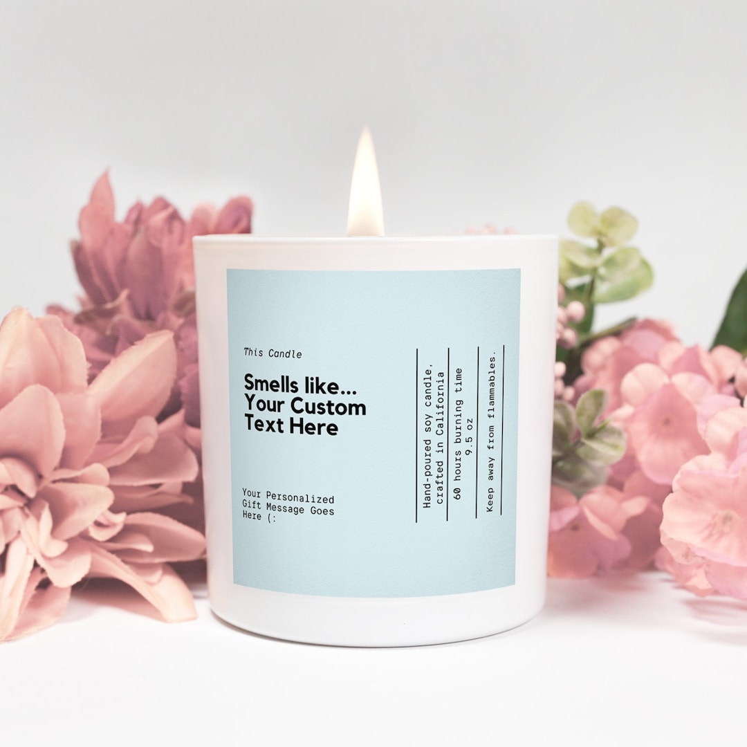 Personalized Candle: Custom Candles, Gift - Etsy
