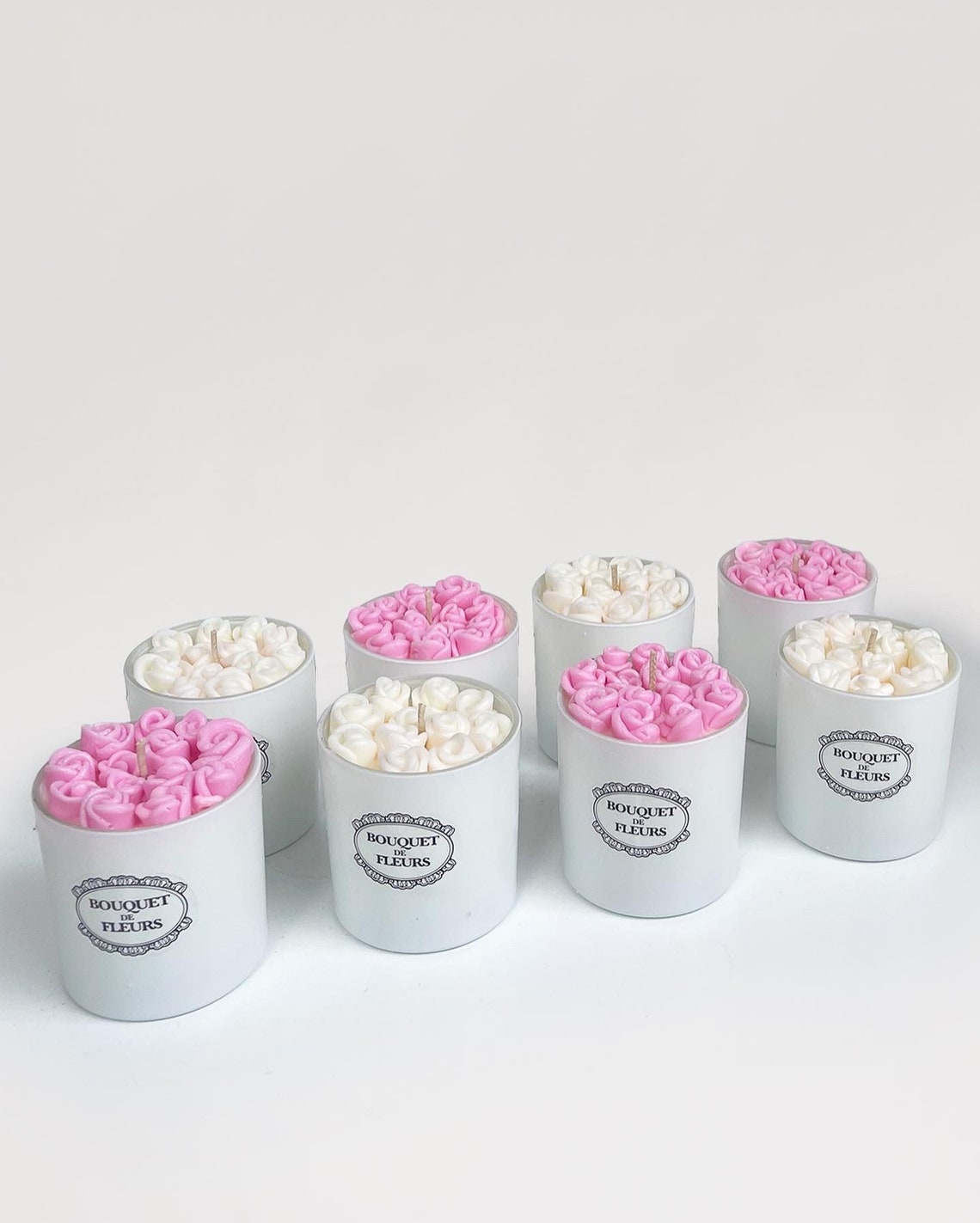 Flower Bouquet Candle: Handcrafted Soy Wax Candle (10oz) - Etsy