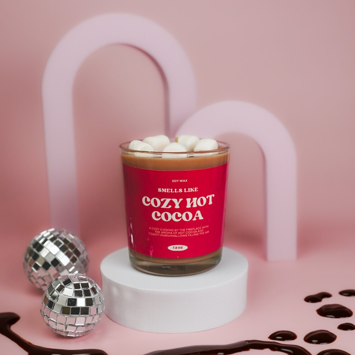 Hot Cocoa Candle: Creamy Milk Chocolate Scented Soy Wax Candle - Etsy