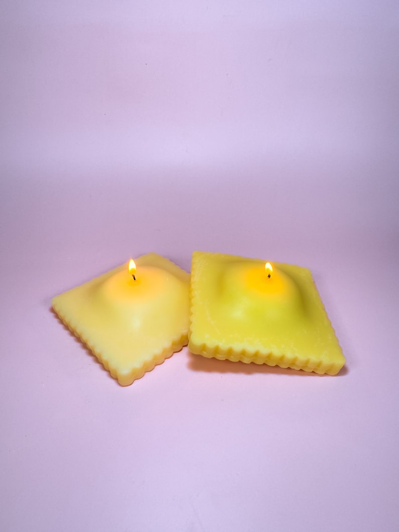 Raviolo Pasta Candle for Pasta Lover | Foodie Gift - Etsy