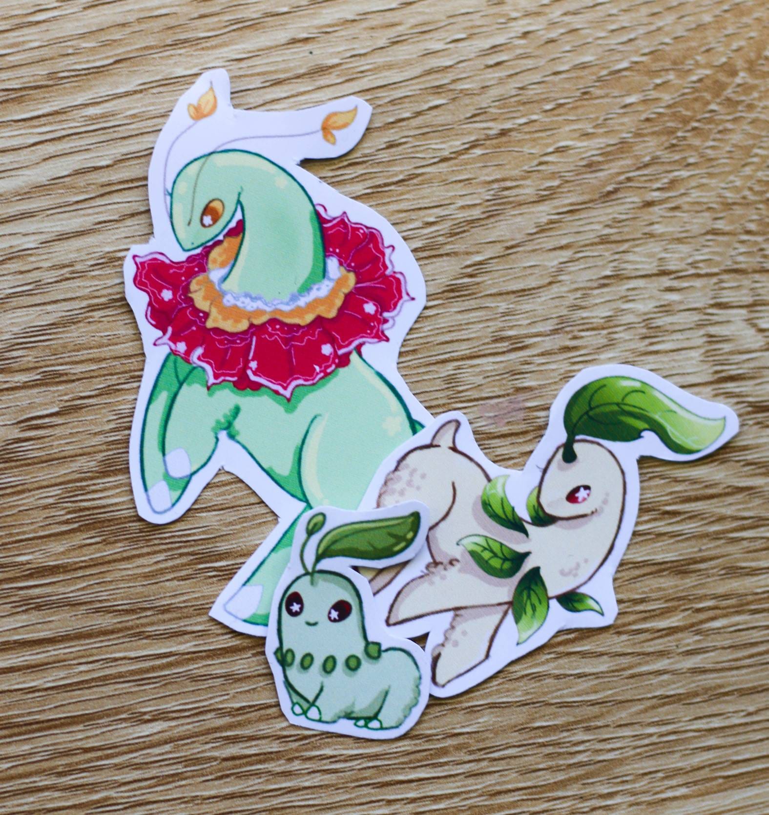 Chikorita Evolution Line Sticker Pack - Etsy