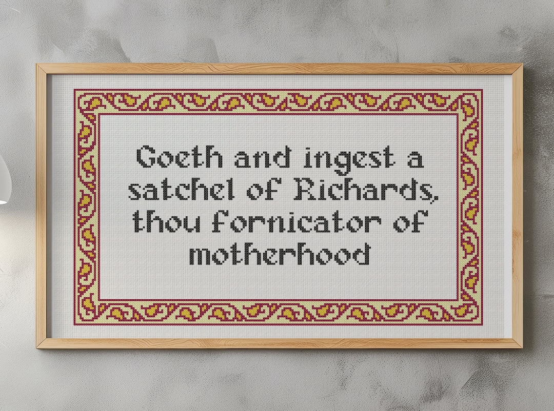 Ingest a Satchel of Richards Fornicator of Motherhood Subversive ...