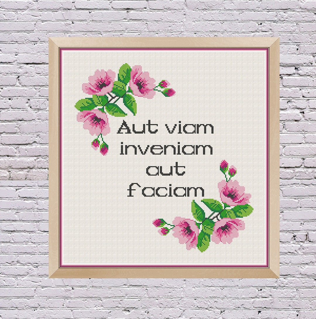 Latin Cross Stitch find a Way or Make One - Etsy