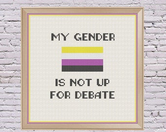 Pride Flag Street Houses Cross Stitch Pattern PDF Download - Etsy