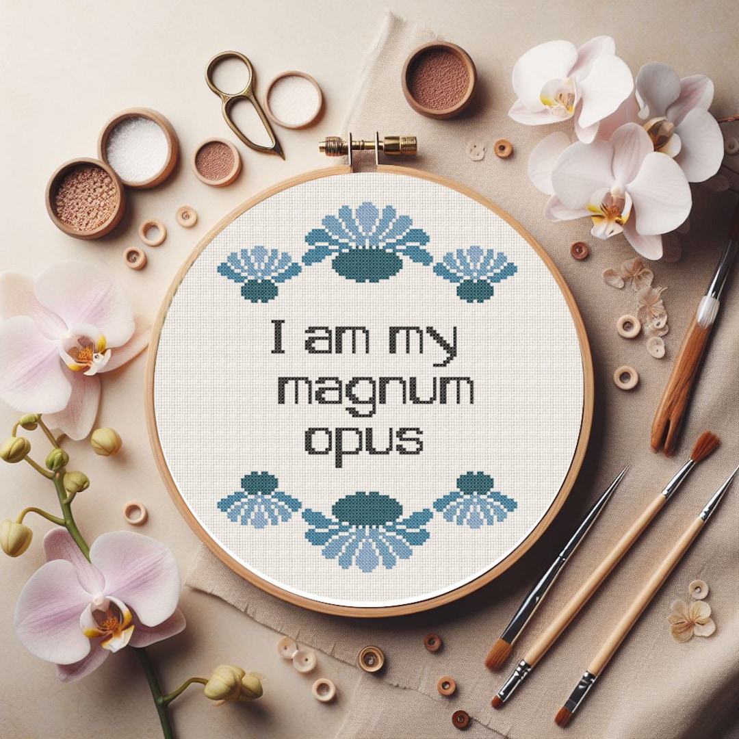 Empowerment Magnum Opus Modern Cross Stitch Pattern PDF Digital ...