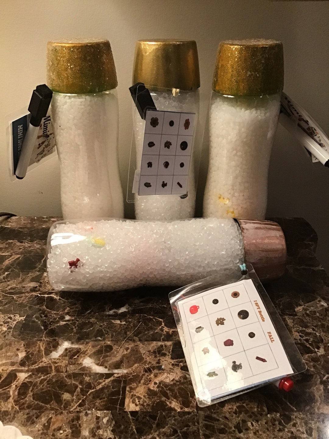 I-SPY Bottle Game With Gold Topeducational Toy I-spy Game - Etsy