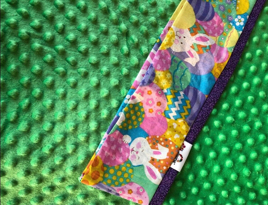 Bright Green Bubble Minky Fabric Pillowcaseseaster Eggs & - Etsy UK