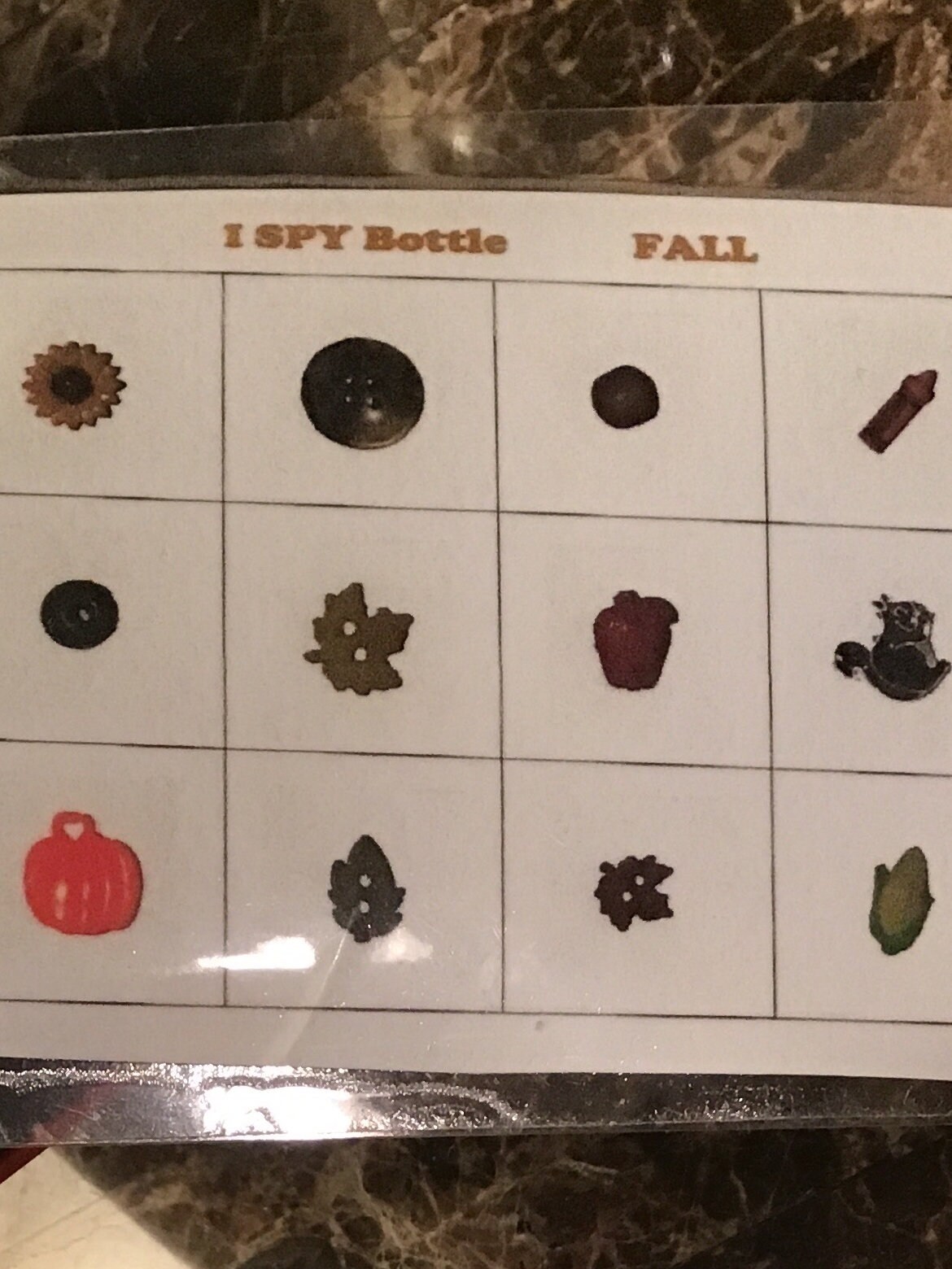 I-SPY Bottle Game With Gold Top—educational Toy, I-spy Game, Car-trip ...