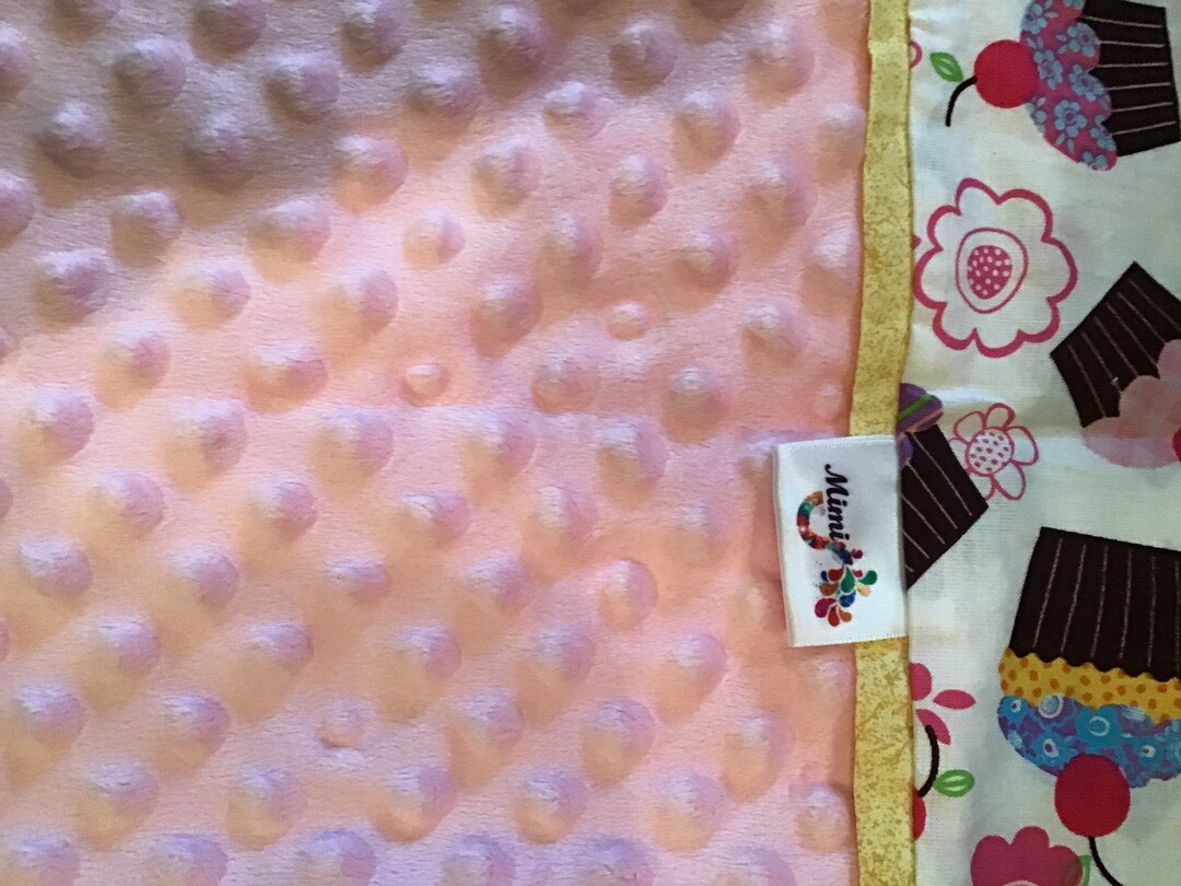 Pink Bubble Minky Fabric Travel Pillowcasescupcakes - Etsy