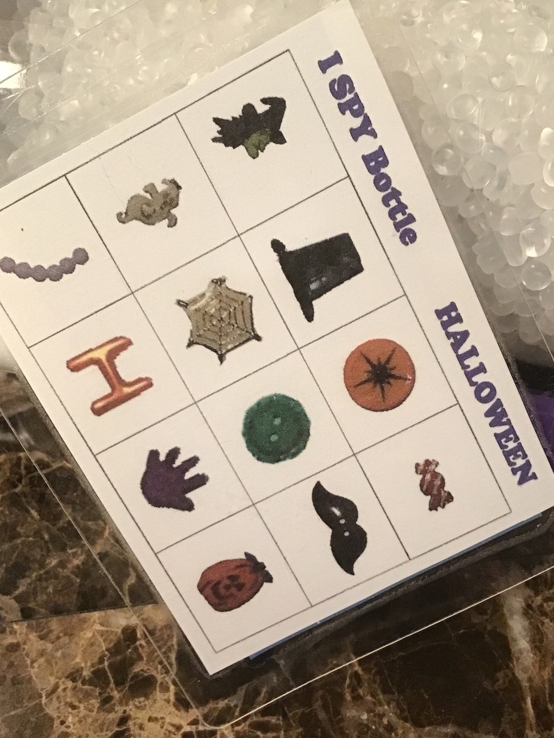 I-SPY Bottle Game With Purple Top—educational Toy, I-spy Game, Car-trip ...