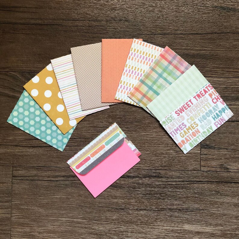 Mini Blank Cards (set of 10), Note Cards for Mini Envelopes, 2-1/2" X 3 ...