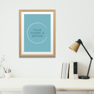 Your Power is Within Digital Art Print | Empowering Message Decor - Etsy