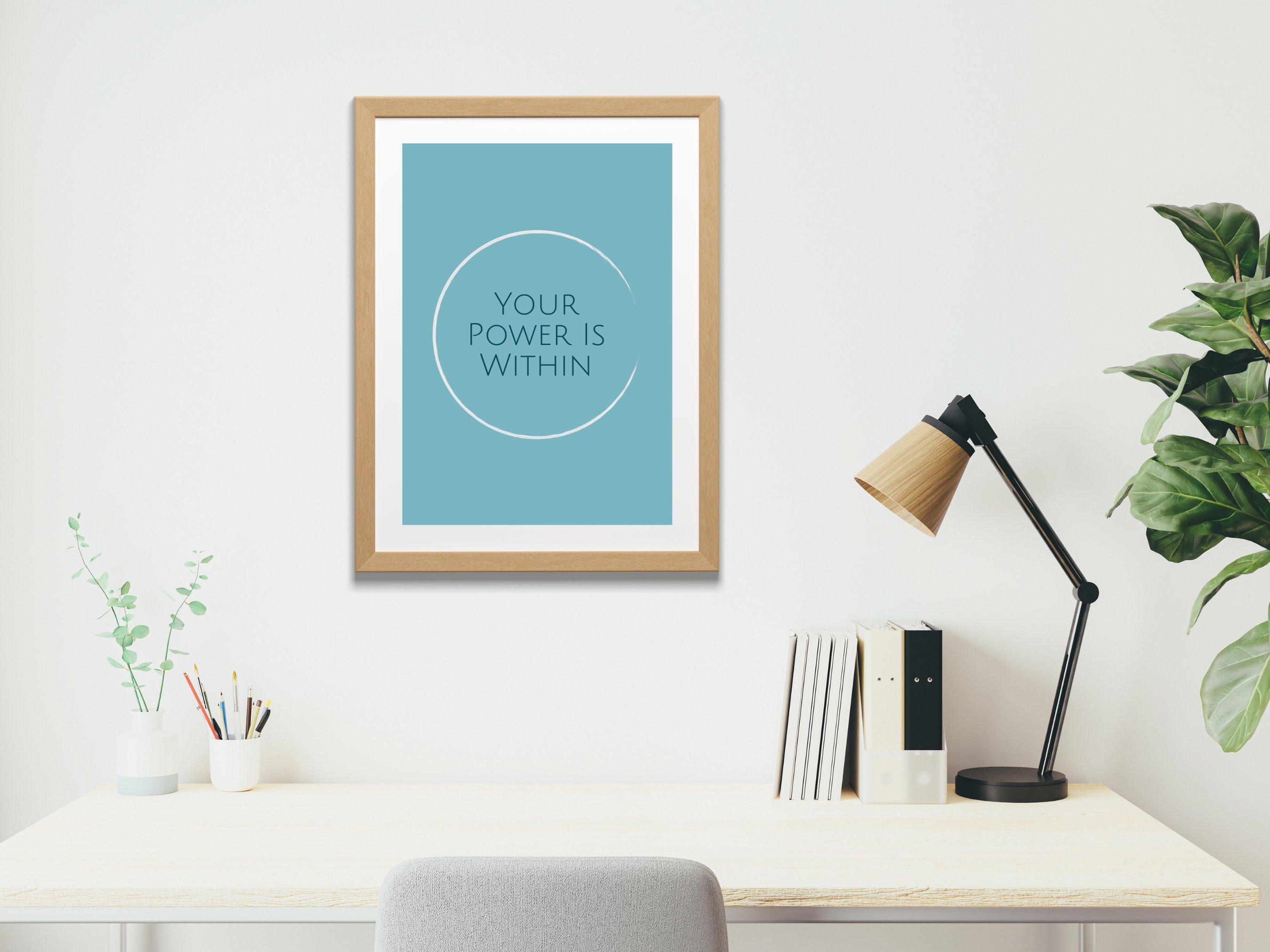 Your Power is Within Digital Art Print | Empowering Message Decor - Etsy