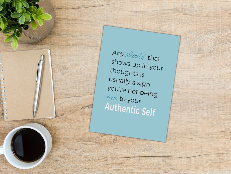 Be True to Your Authentic Self Digital Art Print | Mental Health ...