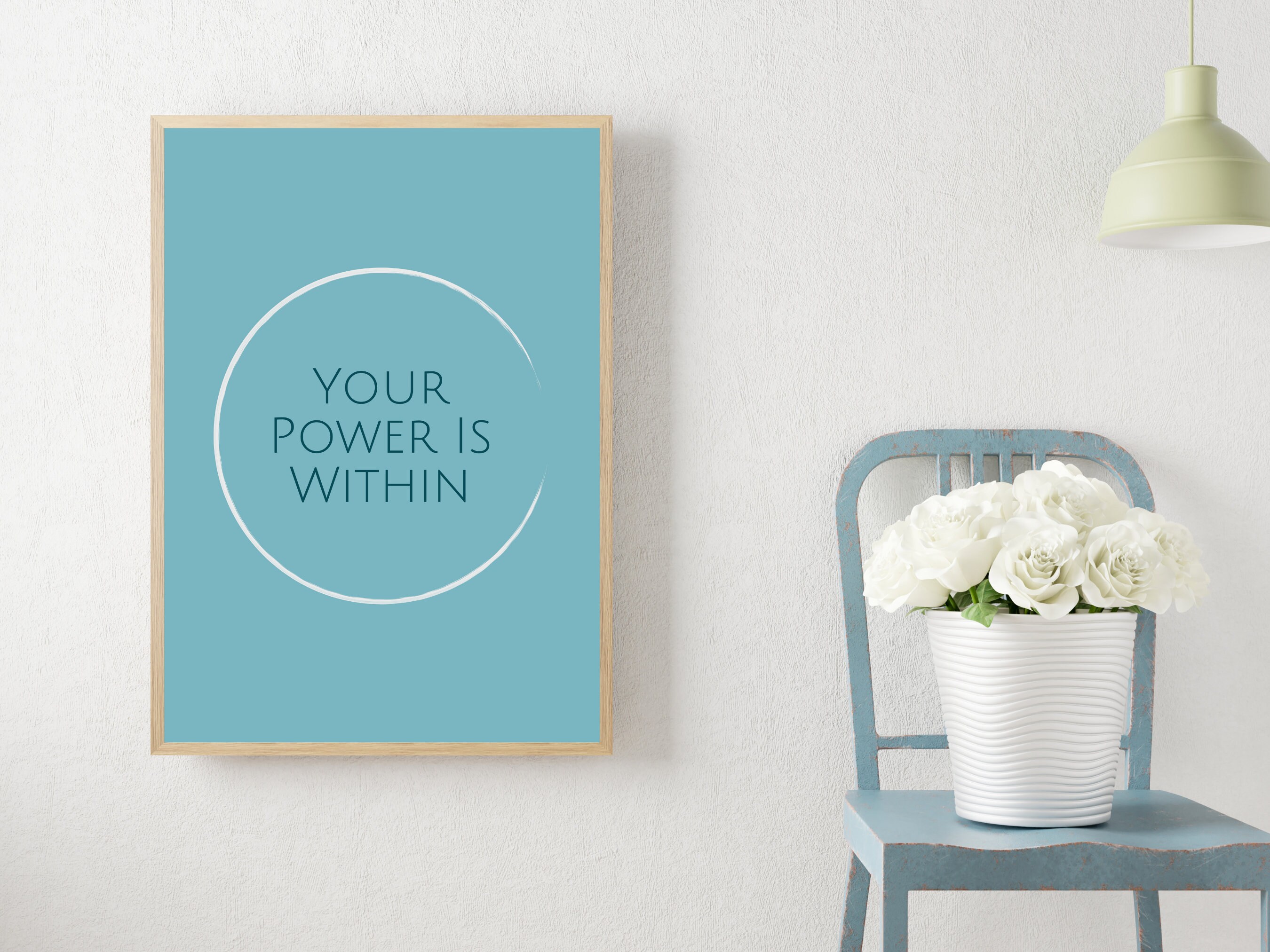 Your Power is Within Digital Art Print | Empowering Message Decor - Etsy