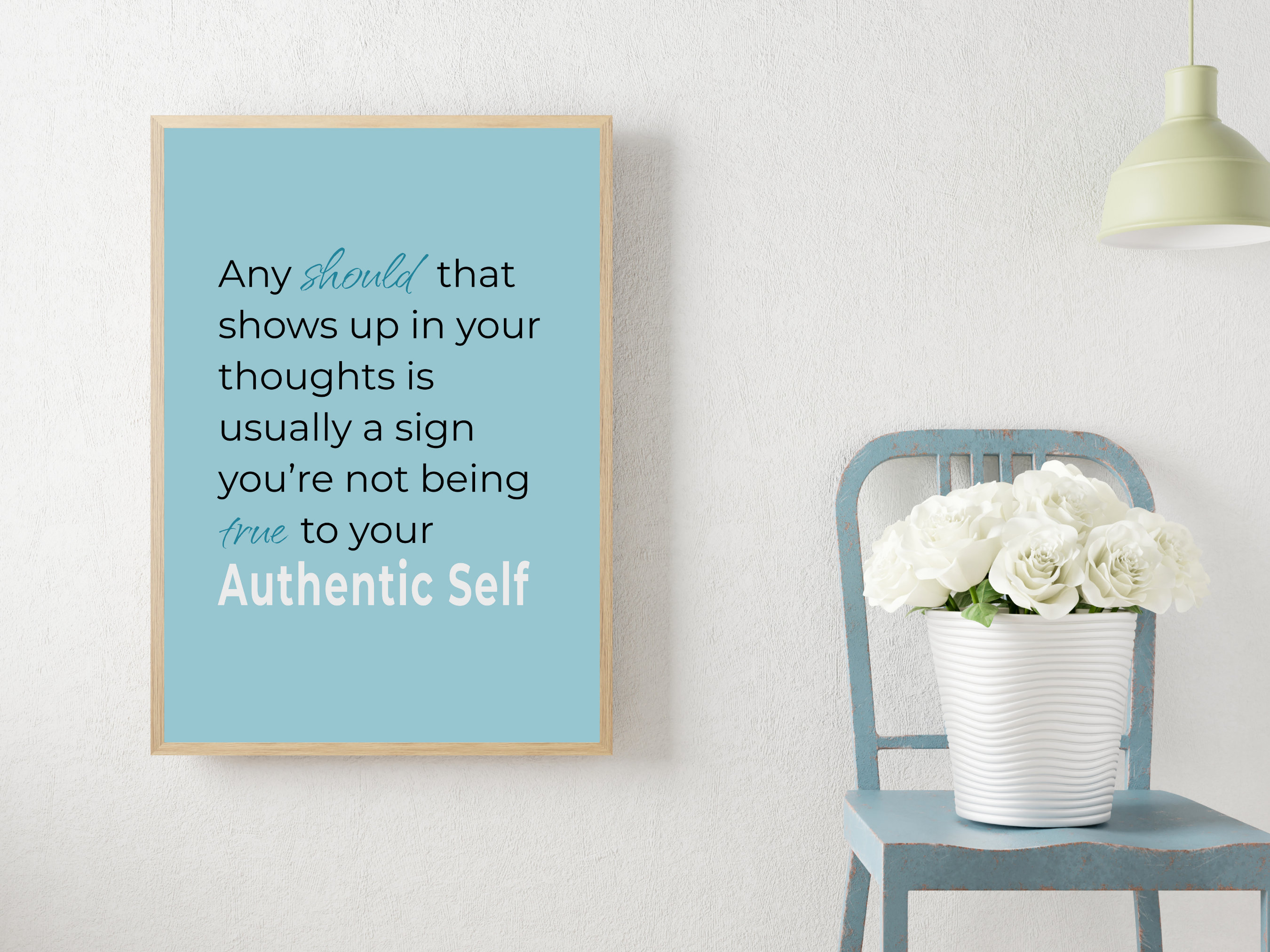 Be True to Your Authentic Self Digital Art Print | Mental Health ...