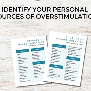 Coping With Overstimulation | Highly Sensitive Person | Mini Workbook ...