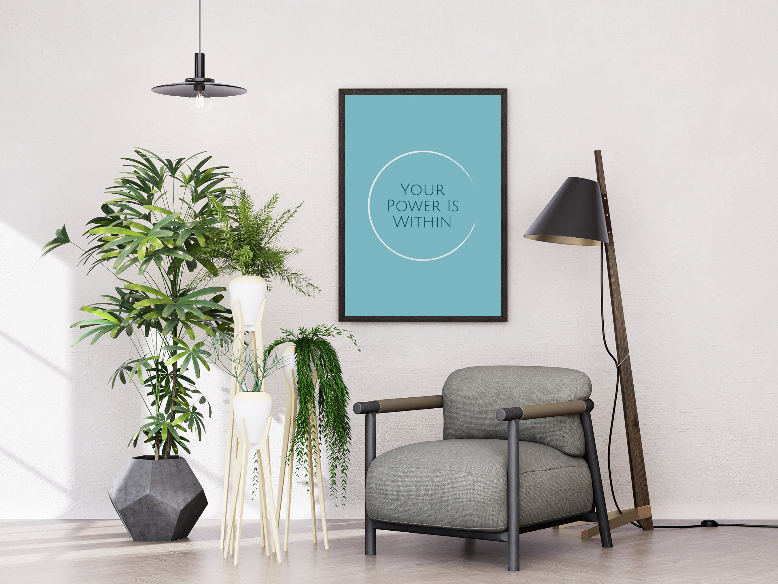 Your Power is Within Digital Art Print | Empowering Message Decor - Etsy