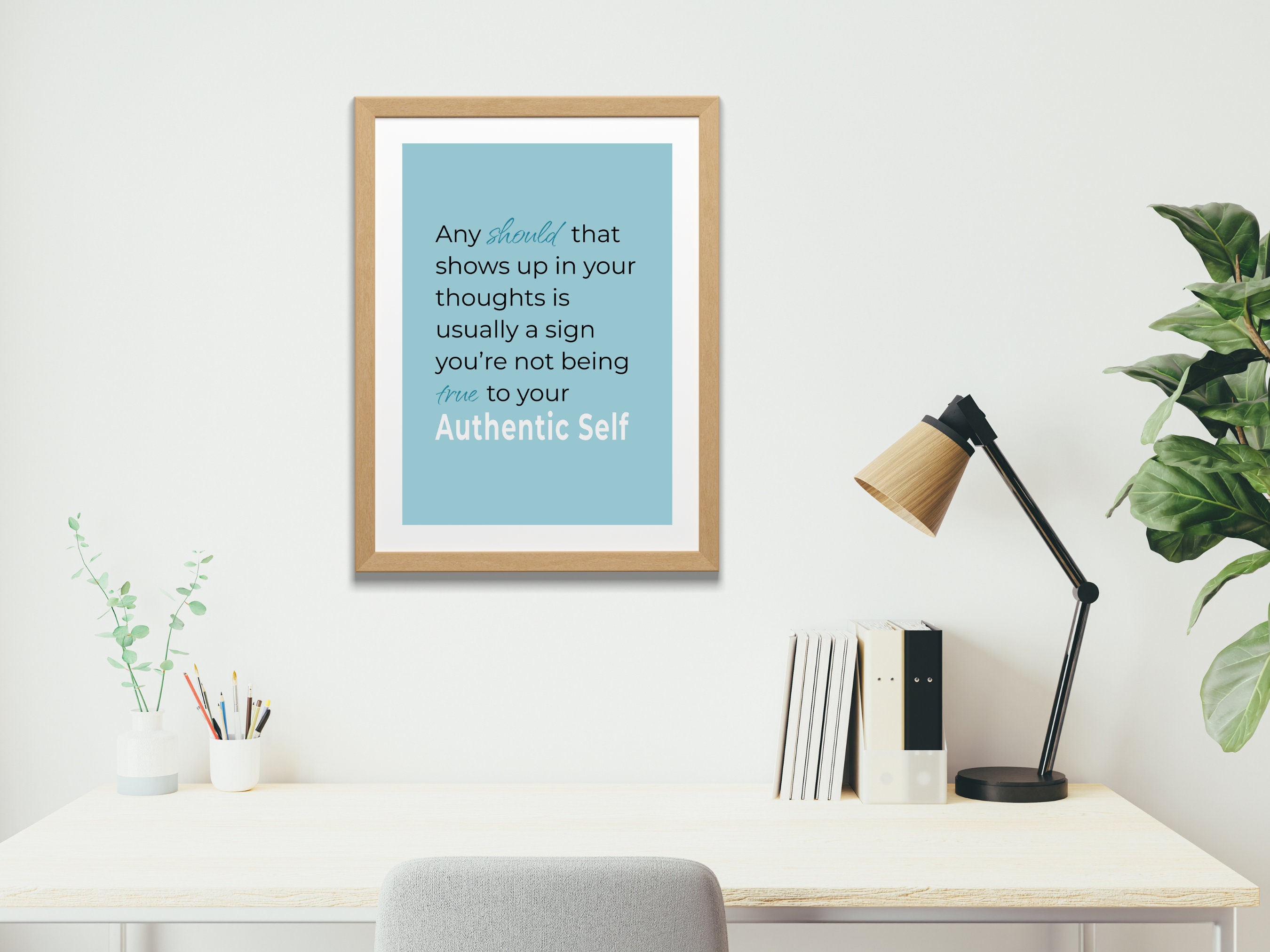 Be True to Your Authentic Self Digital Art Print | Mental Health ...