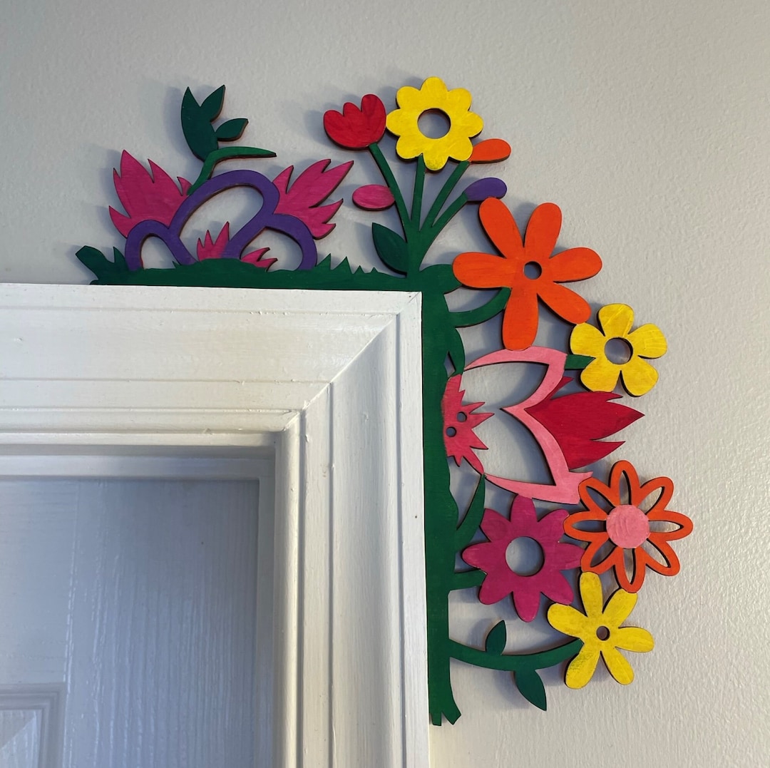 Hand Painted Door Corners - Flowers - Etsy
