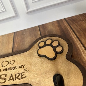 Dog Bone Leash Holder for Two - Etsy