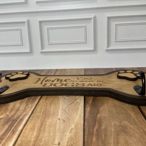 Dog Bone Leash Holder for Two - Etsy