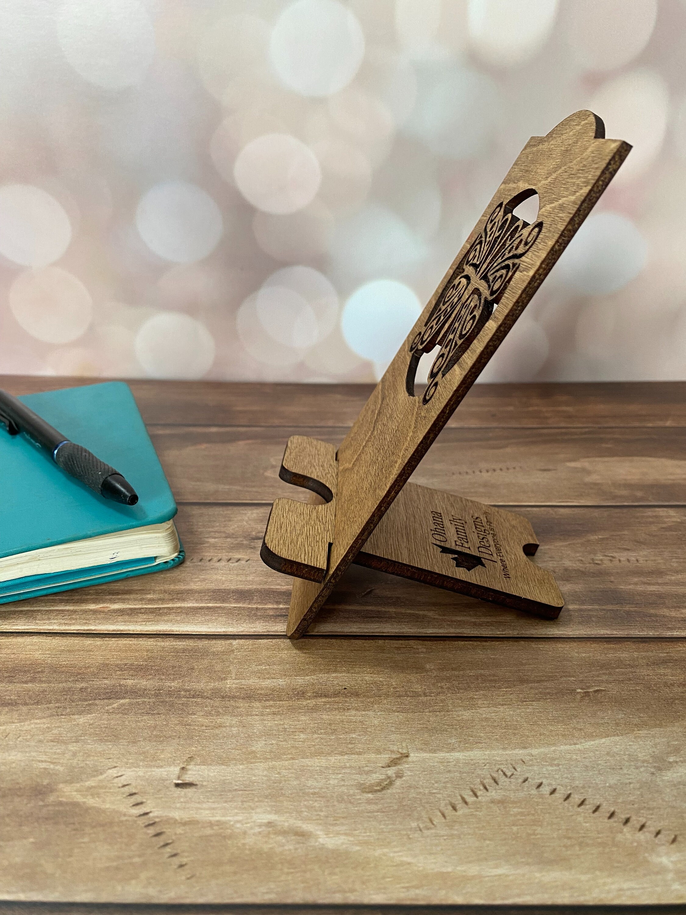 Monogrammed Phone Stand - Etsy