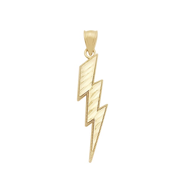 Gold Lightning Bolt Necklace - Etsy